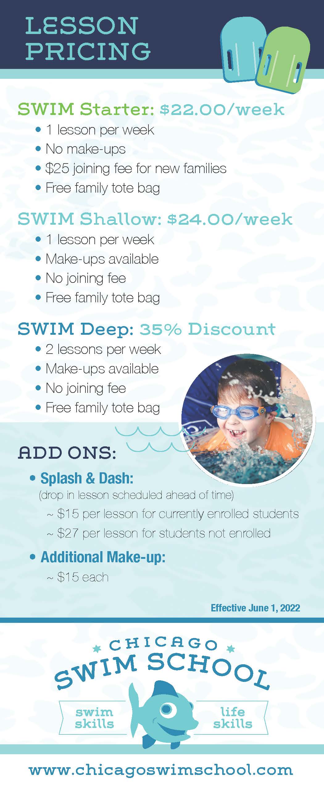Pricing | Chicago Swim School